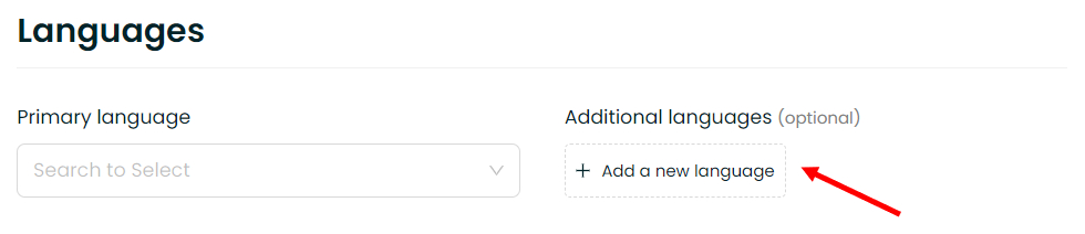 What is my primary language and how do I add other languages?